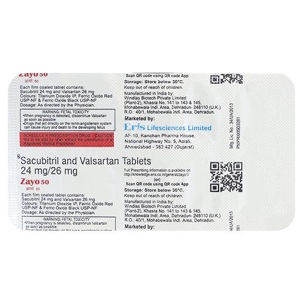 ZAYO 50 Tablet 10's Price, Uses, Side effects, Substitutes | Netmeds