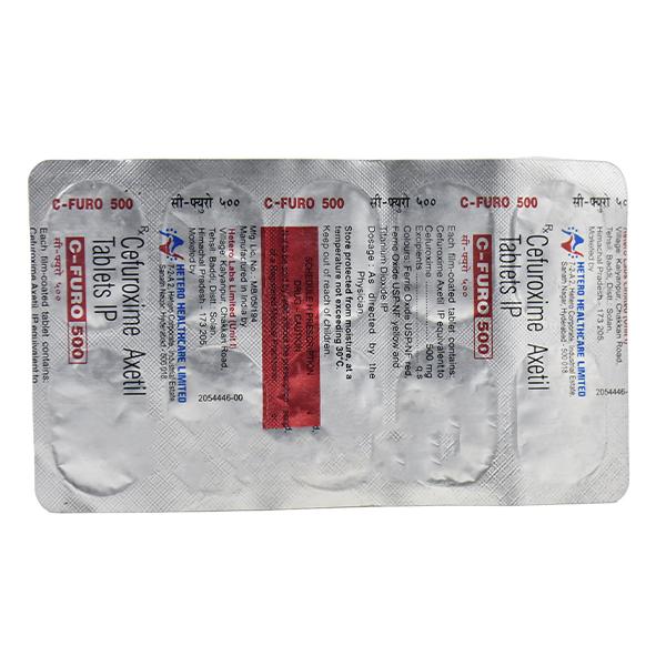 C Furo 500mg Tablet 10'S : Price, Uses, Side Effects | Netmeds