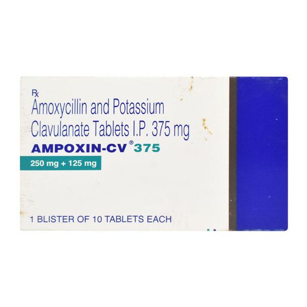 Ampoxin CV 375mg Tablet 10'S : Uses, Side Effects, Price | Netmeds