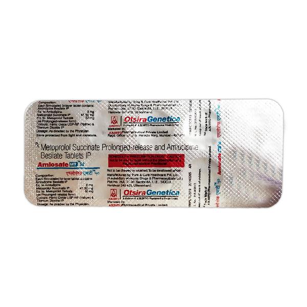 Amlosafe MT 50mg Tablet 10'S : Price, Uses, Side Effects | Netmeds