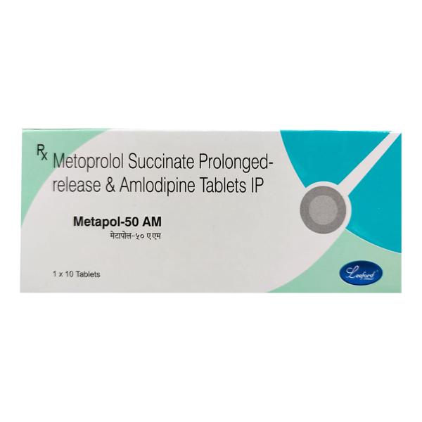 METAPOL AM 50 Tablet 10's : Price, Uses, Side Effects | Netmeds
