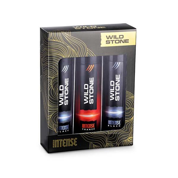 Buy Wild Stone Intense Black and Trance No Gas Deodorant Gift Set for ...