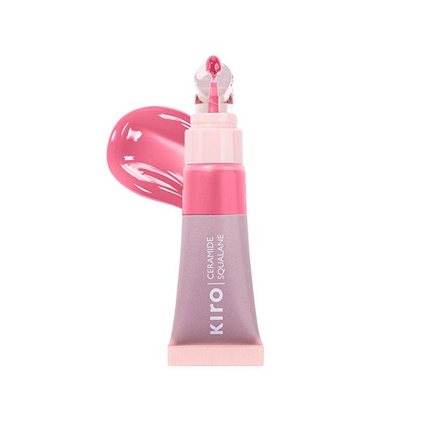 Kiro Ceramide Drip Tinted Lip Glaze Strawberry Gelato (Coral Pink) 13 gm