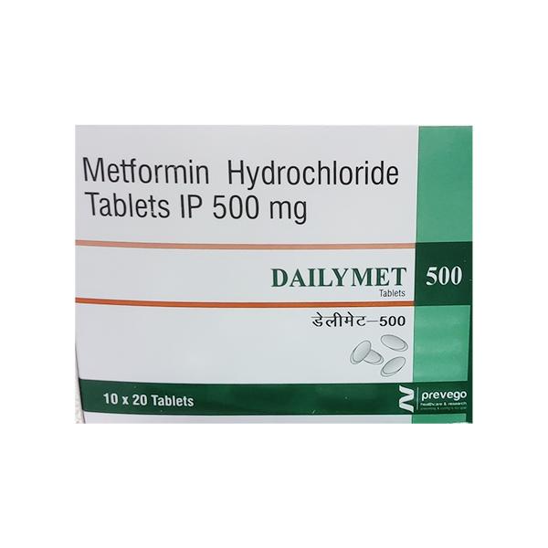 DAILYMET 500 Tablet 20's : Price, Uses, Side Effects | Netmeds