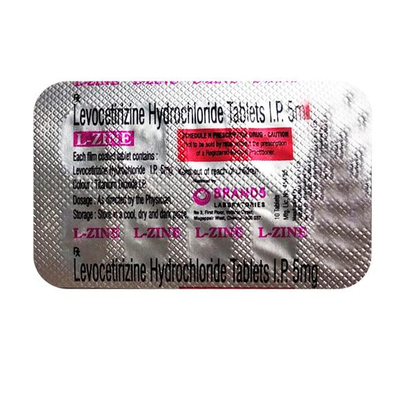 Buy L Zine 5mg Tablet 10'S Online at Upto 25% OFF | Netmeds