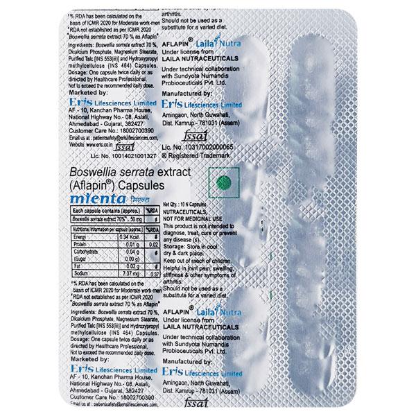 Buy Mienta 50mg Capsule 10'S Online at Upto 25% OFF | Netmeds