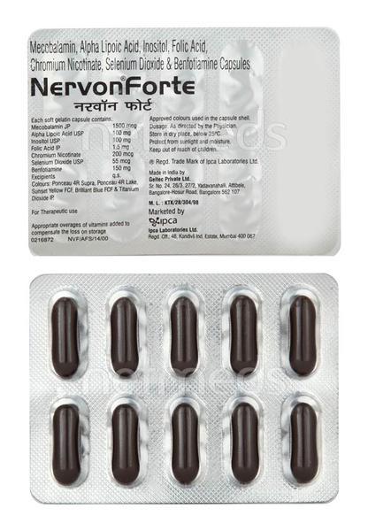 Buy Nervon Forte Capsule 10'S Online at Upto 25% OFF | Netmeds