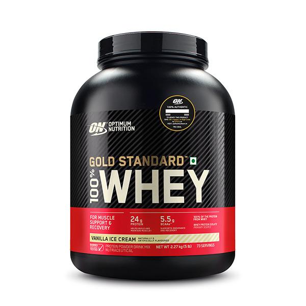Optimum Nutrition (ON) 100% Whey Gold Standard Powder - Vanilla Ice ...