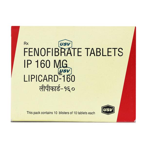 Buy Lipicard 160mg Tablet 10'S Online at Upto 25% OFF | Netmeds