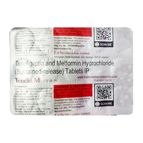 TENDIA M Tablet 15's : Price, Uses, Side Effects | Netmeds