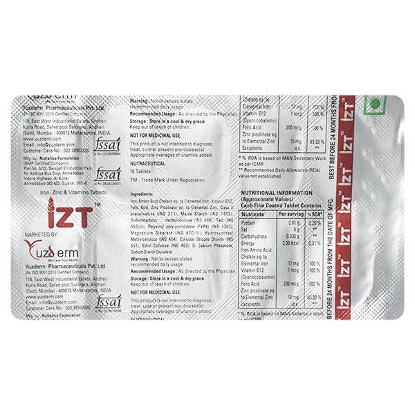 Buy IZT Tablet 10's Online at Upto 25% OFF | Netmeds