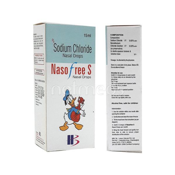 Buy Nasofree S Nasal Drops 15ml Online at Upto 25% OFF | Netmeds
