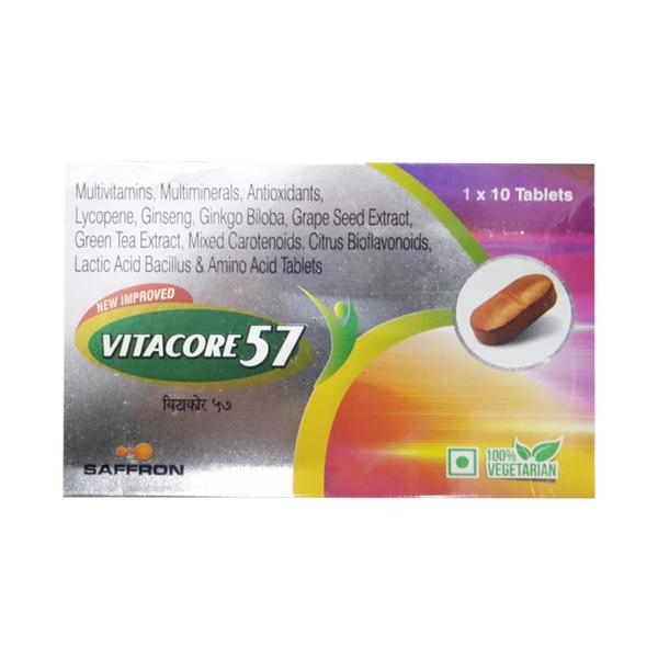 Vitacore 57mg Tablet 10'S Price, Uses, Side effects, Substitutes | Netmeds