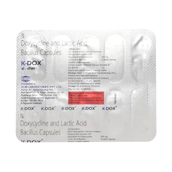 K DOX Capsule 10's Price, Uses, Side effects, Substitutes | Netmeds