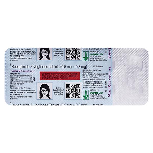 VOBIT R 0.5/0.3 Tablet 10's : Price, Uses, Side Effects | Netmeds