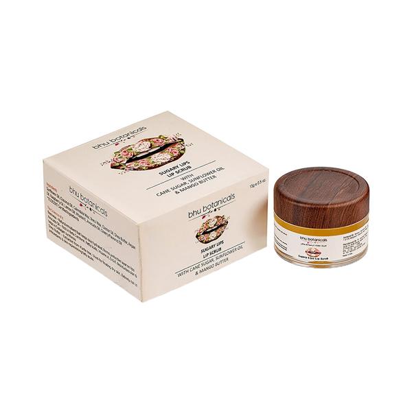 Buy bhu botanicals Sugary LipsLip Scrub with Cane Sugar Sunflower Oil ...