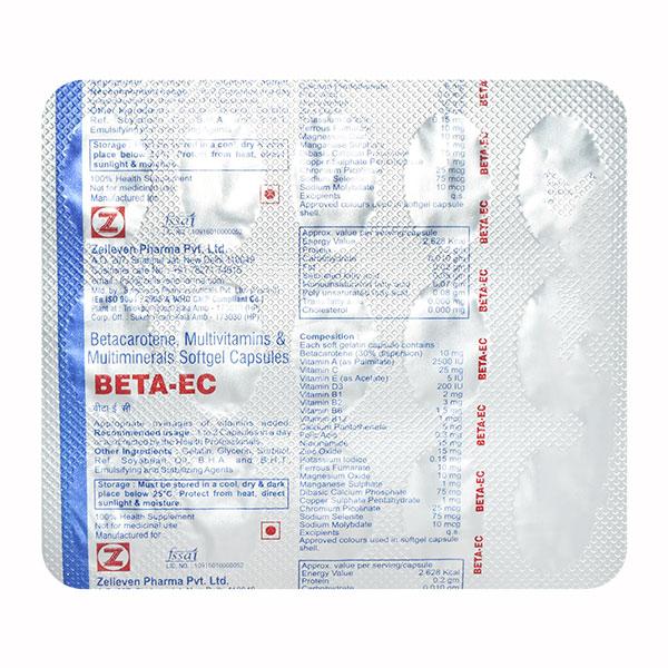 Buy Beta EC Capsule 15'S Online at Upto 25% OFF | Netmeds