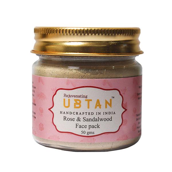 Buy Rejuvenating UBTAN Face Pack - Rose & Sandalwood 50 gm Online at ...