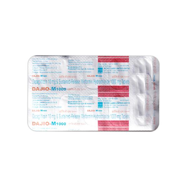 DAJIO M 1000 Tablet 10's : Price, Uses, Side Effects | Netmeds
