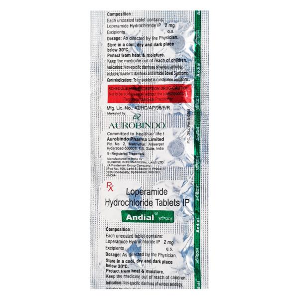 Andial 2mg Tablet 10'S : Price, Uses, Side Effects | Netmeds