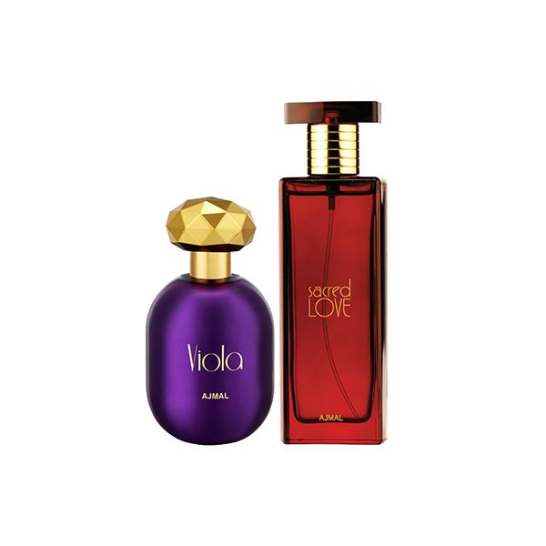Buy Ajmal Viola EDP Fruity Floral Perfume And Sacred Love EDP Floral ...