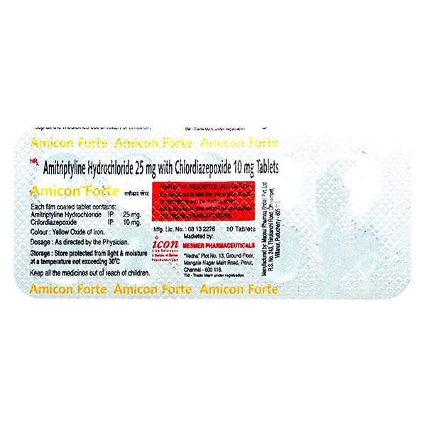 Amicon Forte Tablet 10'S - Price, Uses, Side Effects, and Substitutes ...