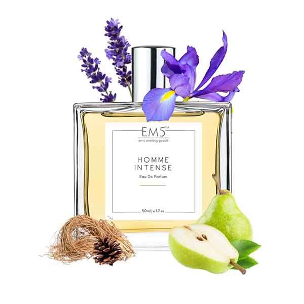 Buy EM5 Homme Intense Perfume for Men - Eau de Parfum Spray, Iris Woody ...