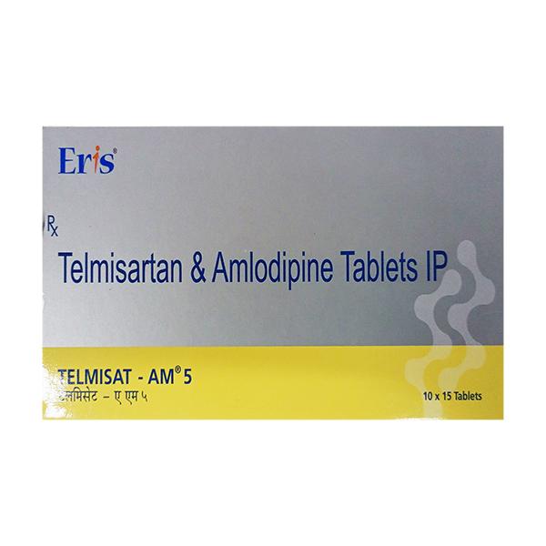 Buy TELMISAT AM 5 Tablet 15's Online | Netmeds