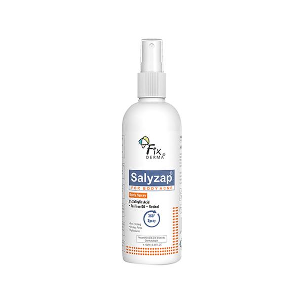 Buy Fixderma Salyzap 2% Salicylic Acid Body Acne Spray For Acne on Back ...