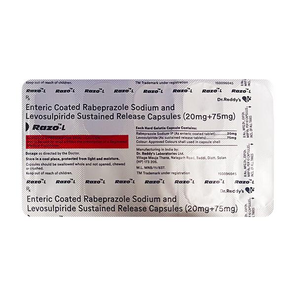 Razo L Capsule 10'S Price, Uses, Side effects, Substitutes | Netmeds