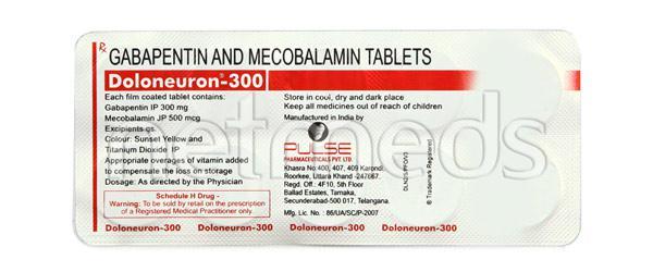 Buy Doloneuron 300mg Tablet 10'S Online at Upto 25% OFF | Netmeds