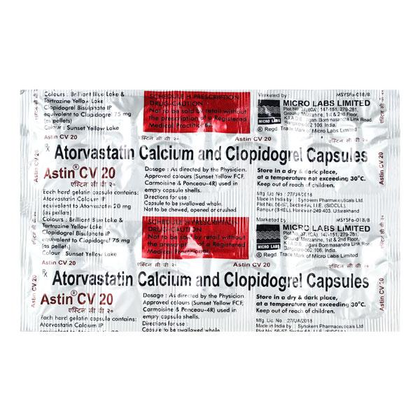 Buy Astin CV 20 Capsule 10'S Online at Upto 25% OFF | Netmeds