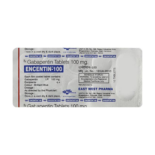 Encentin 100mg Tablet 10'S : Uses, Side Effects, Price | Netmeds