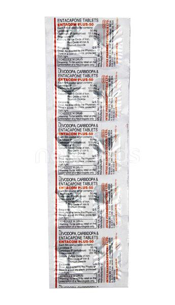 Entacom Plus 50mg Tablet 10'S Price, Uses, Side effects, Substitutes ...