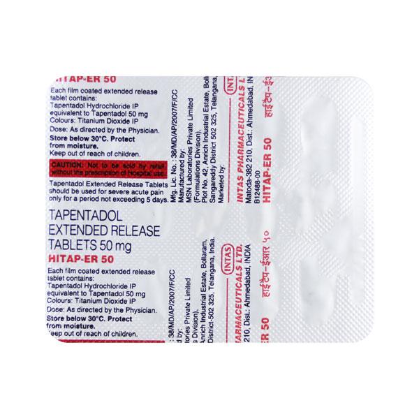 HITAP ER 50 Tablet 15's - Price, Uses, Side Effects, and Substitutes ...