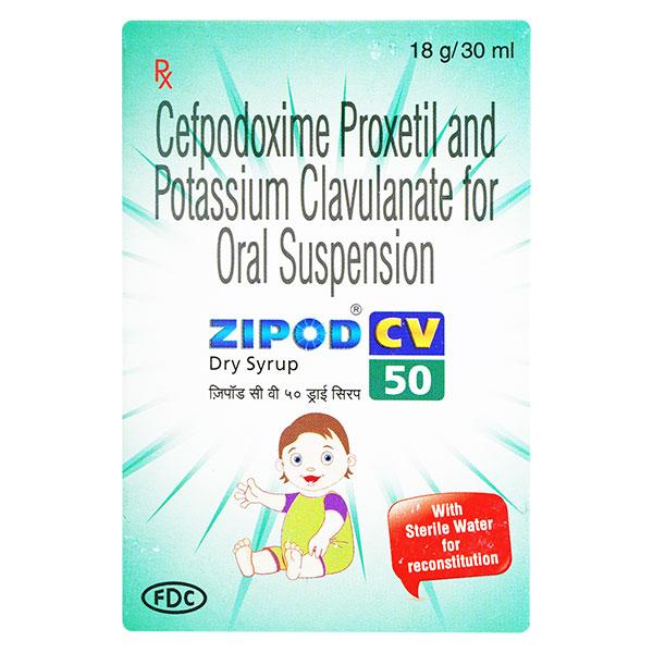 Zipod CV 50mg Oral Suspension 30ml : Price, Uses, Side Effects | Netmeds