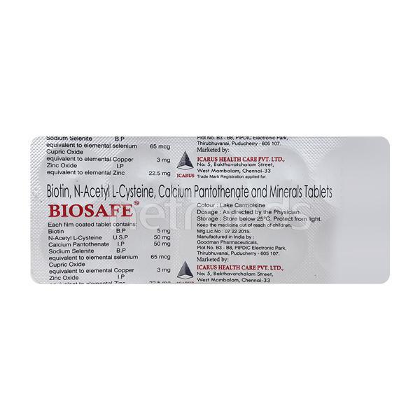 Biosafe 5mg Tablet 10'S (N) - Buy Medicines online at Best Price from ...
