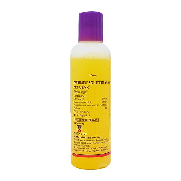 Cetrilak Mild Solution 100ml Price, Uses, Side effects, Substitutes ...