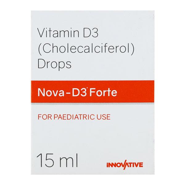 NOVA D3 FORTE Oral Drops 15ml Price, Uses, Side effects, Substitutes ...