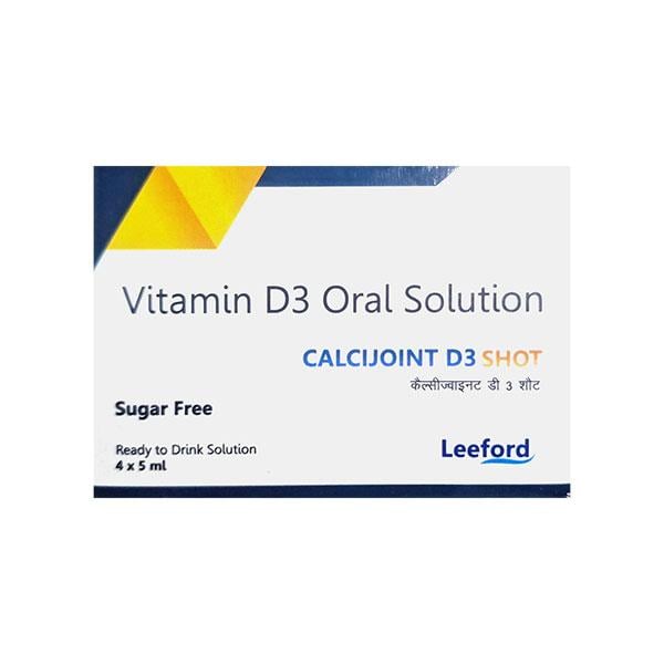 Buy CALCIJOINT D3 SHOT SUGAR FREE Oral Solution 5ml Online at Upto 25% ...