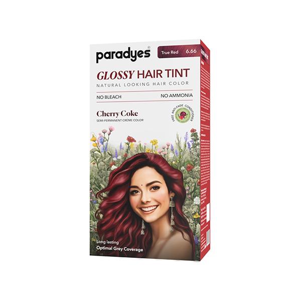 Buy Paradyes Semi-Permanent Cherry Coke Glossy Hair Tint, Enriched with ...