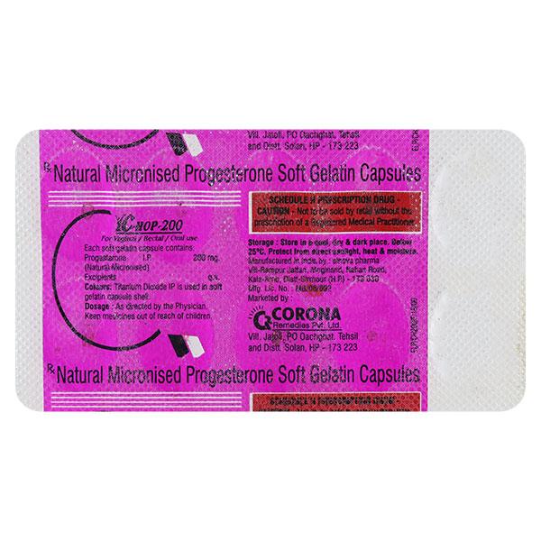 C HOP 200mg Capsule 10's Price, Uses, Side effects, Substitutes | Netmeds
