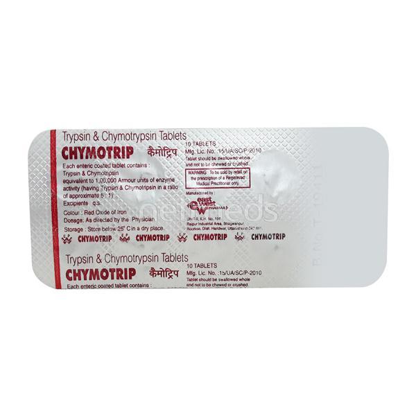 Chymotrip Tablet 10'S - Buy Medicines online at Best Price from Netmeds.com