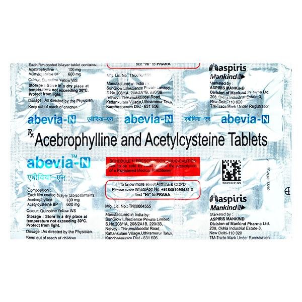 Buy ABEVIA N Tablet 10's Online at Upto 25% OFF | Netmeds