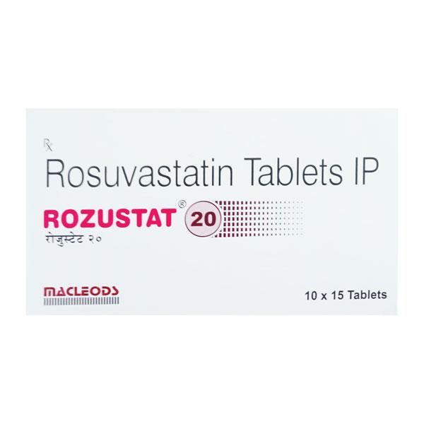 ROZUSTAT 20 Tablet 15's Price, Uses, Side effects, Substitutes | Netmeds