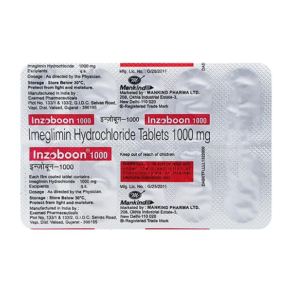 Buy INZOBOON 1000 Tablet 10's Online at Upto 25% OFF | Netmeds