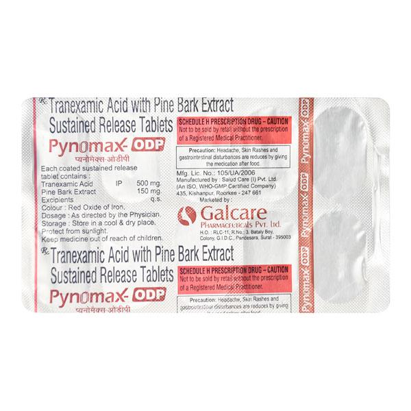PYNOMAX ODP Tablet 10's Price, Uses, Side effects, Substitutes | Netmeds