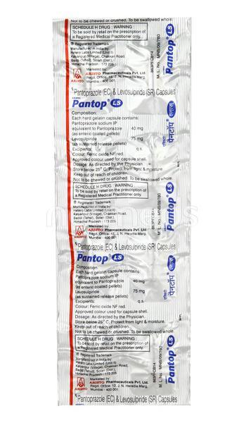 Pantop LS Capsule 10'S - Price, Uses, Side Effects | Netmeds