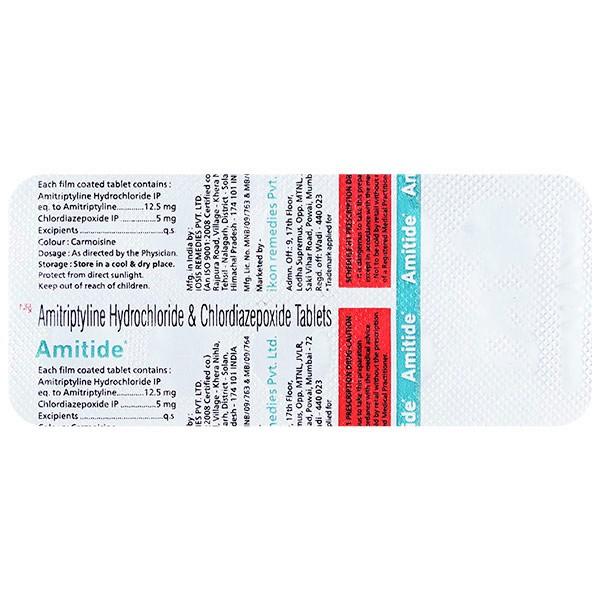 AMITIDE Tablet 10's - Price, Uses, Side Effects, and Substitutes | Netmeds