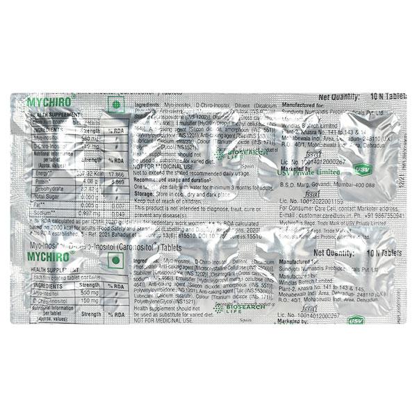 Mychiro Tablet 10'S : Price, Uses, Side Effects | Netmeds